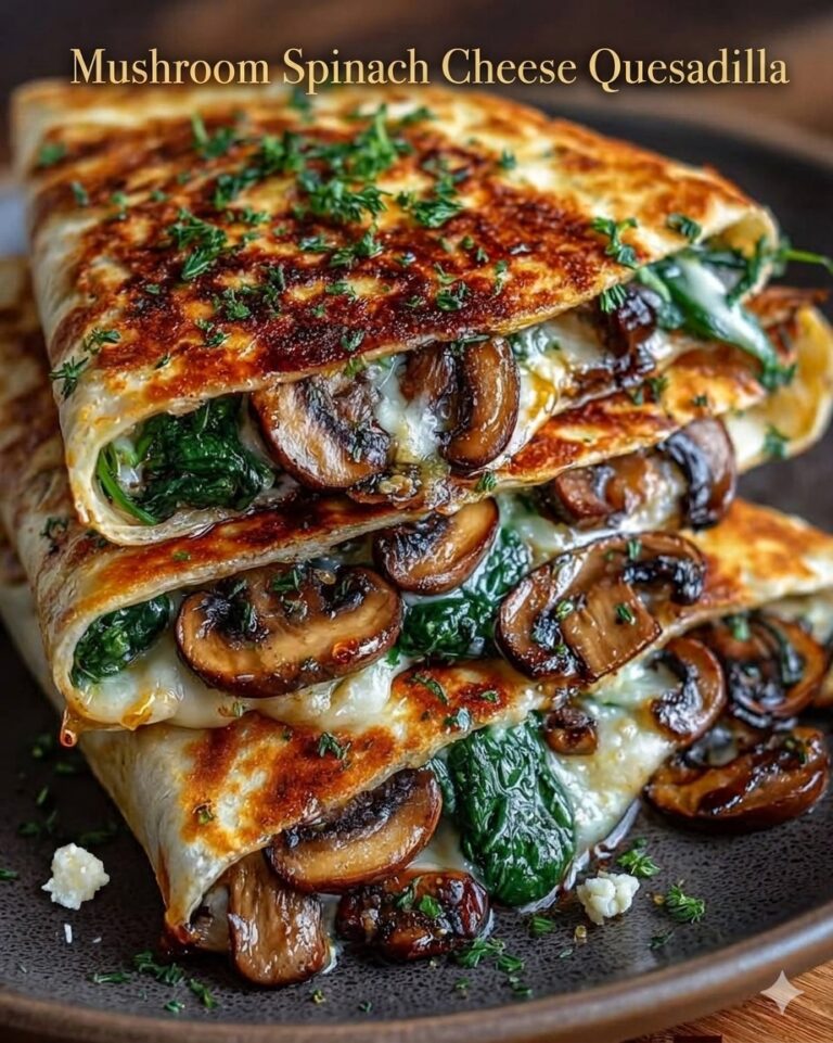 Mushroom Spinach Cheese Quesadilla – WebNeza
