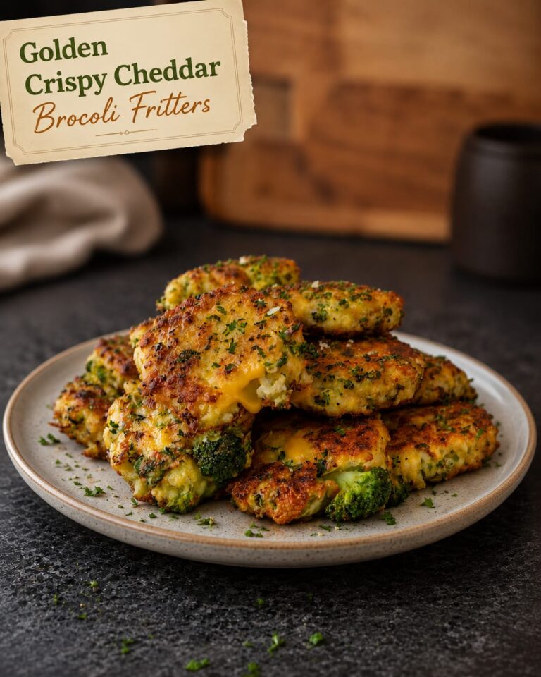 Golden Crispy Cheddar Broccoli Fritters – WebNeza
