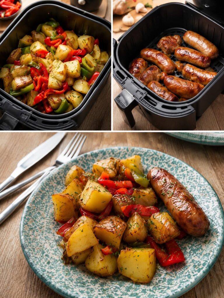 One-Basket Crispy Sausage & Veggie Bake – WebNeza