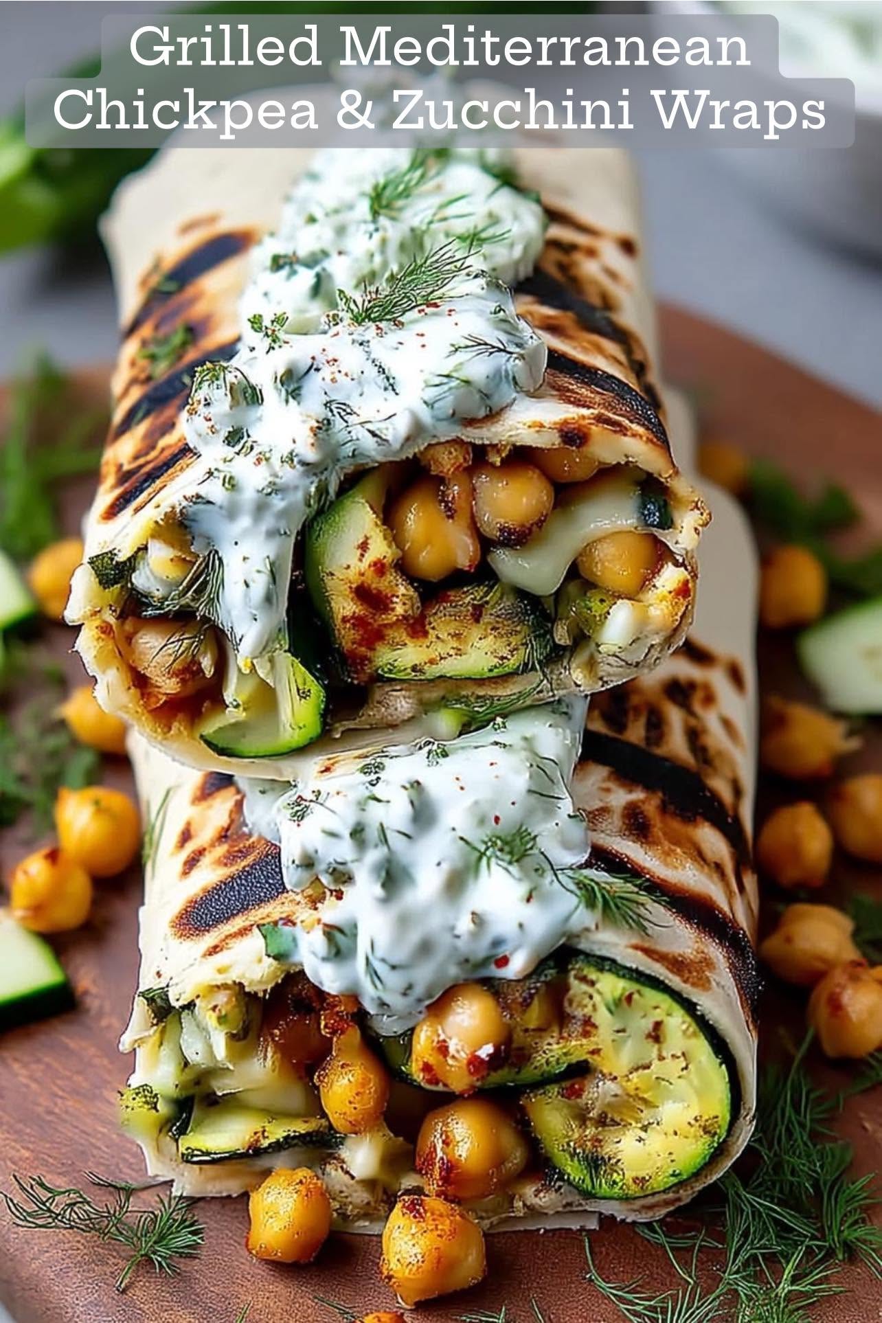 Grilled Mediterranean Chickpea & Zucchini Wraps – WebNeza