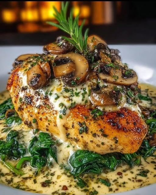 Low-Carb Chicken, Spinach & Mushroom Bake – WebNeza