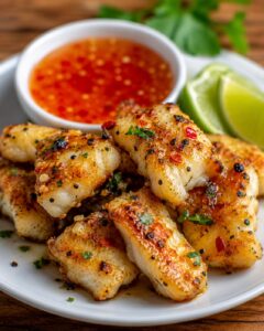 Garlic Butter Cod Strips with Sweet Chili Lime Sauce – WebNeza
